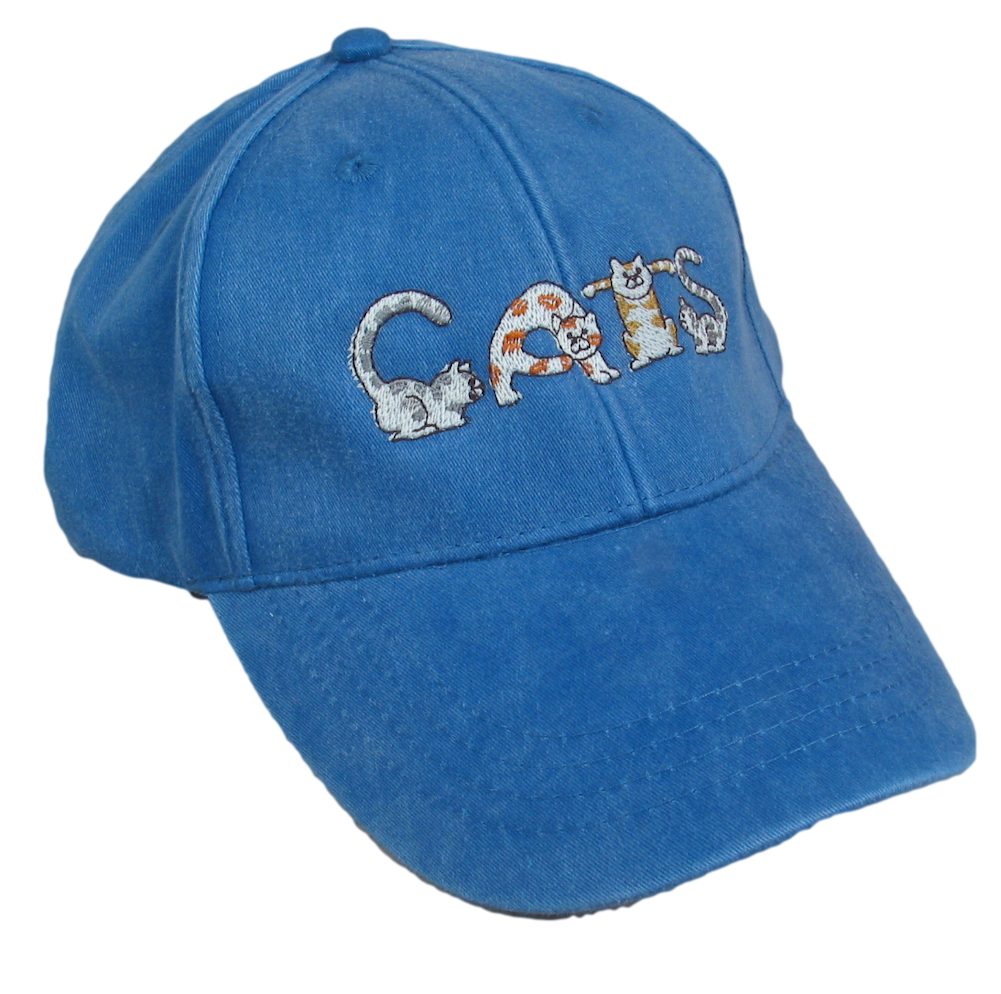 Embroidered CATS Baseball Cap - Big Black Horse, LLC
