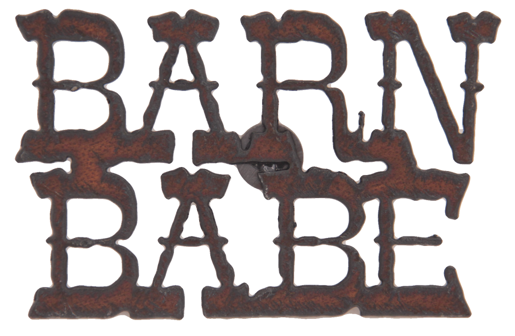 Universal Ironworks Rustic Metal Barn Babe Magnet - Big Black Horse, LLC