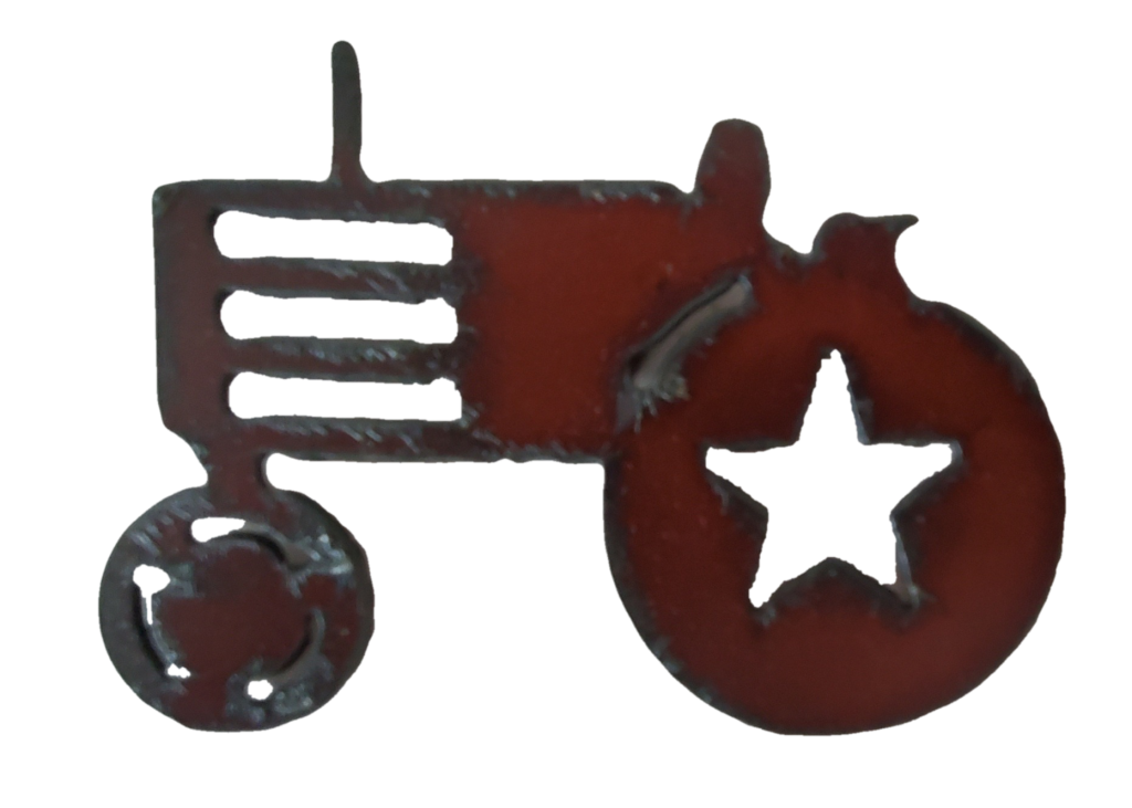 Universal Ironworks Rustic Metal Vintage Tractor Magnet - Big Black ...